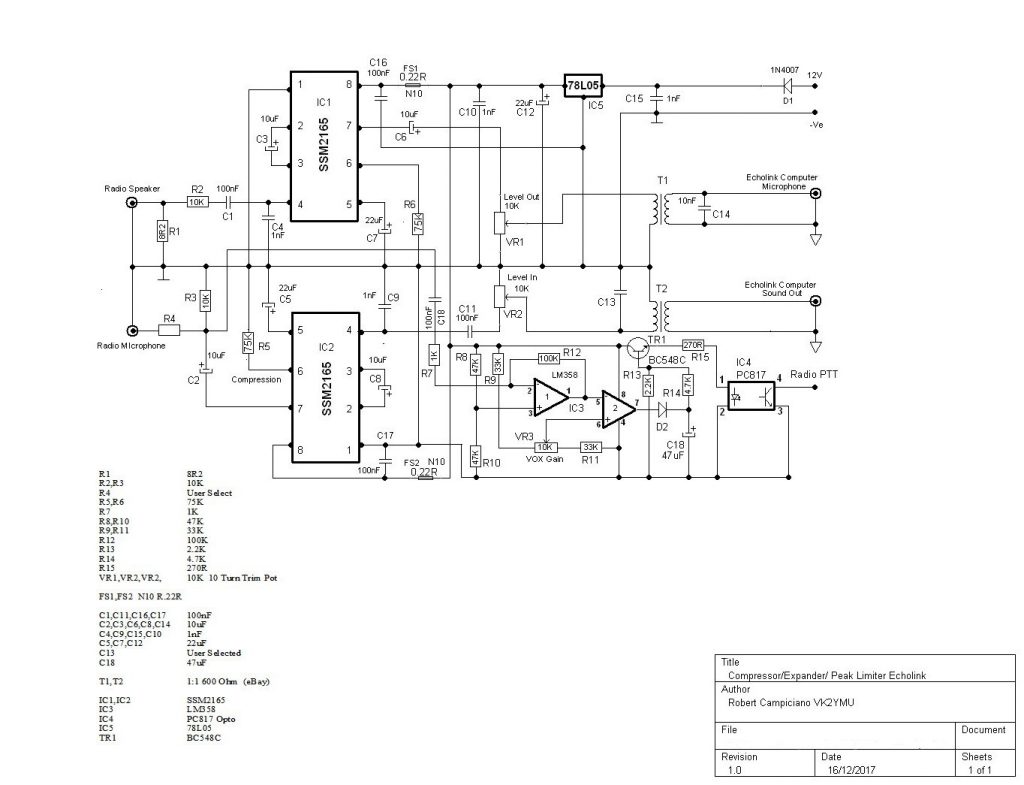 Radio to computer interface audio conditioning project – Albury Wodonga ...